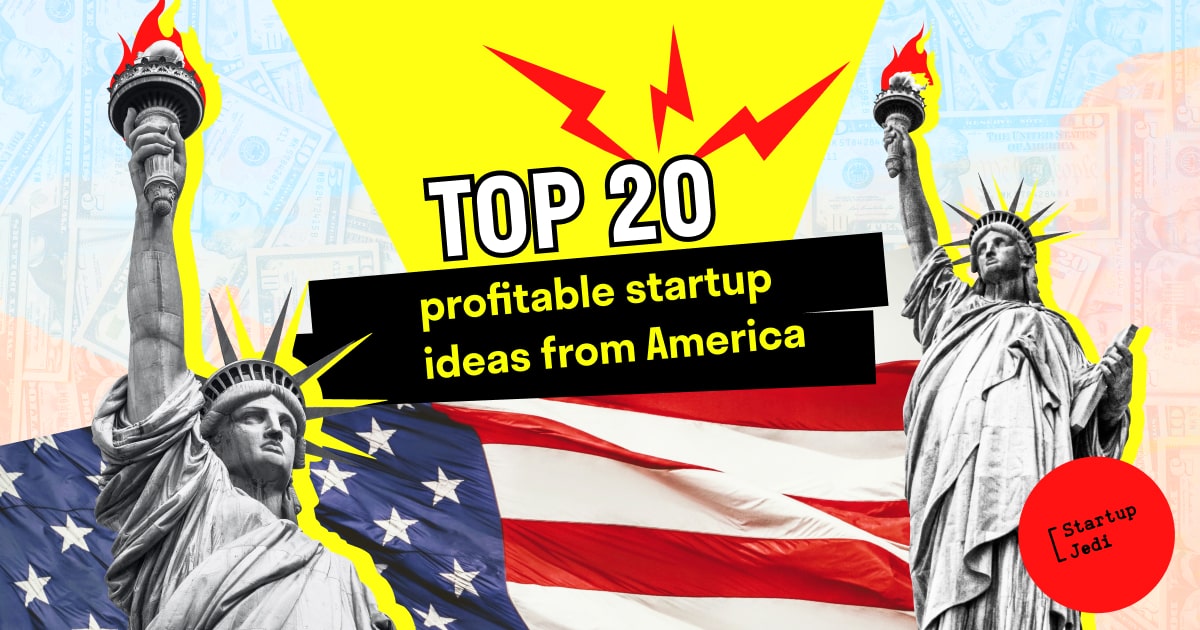 TOP 20 profitable startup ideas from America